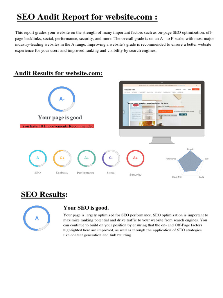 SEO Report | PDF | Search Engine Optimization | Html Element