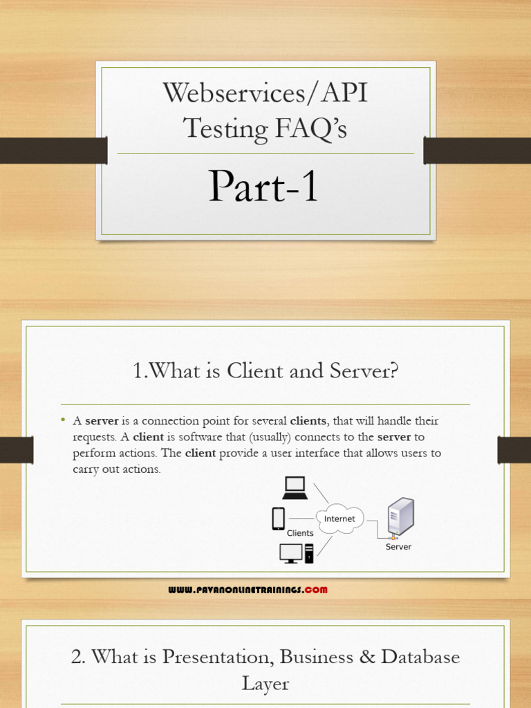 API+Testing FAQ's Part1 | PDF