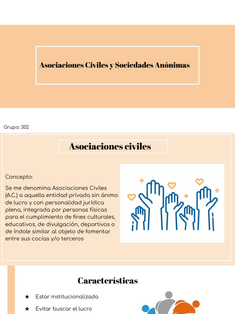 Asociaciones Civiles y Sociedades Anónimas | PDF | Negocios económicos ...