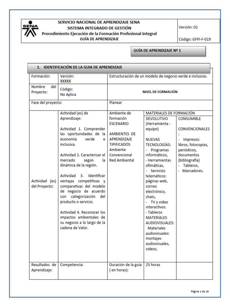 GFPI-F-019 - Formato - Guia 1 V2 | PDF
