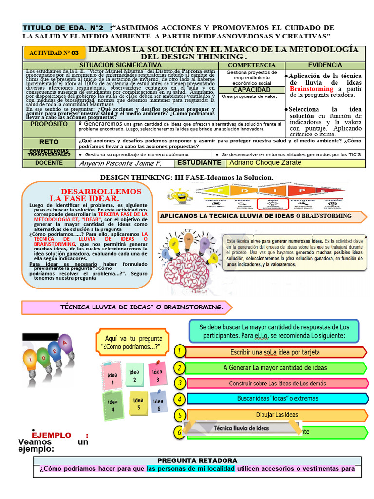 FICHA EXP - #2 - Actv 3 EPT 3° Grado | PDF