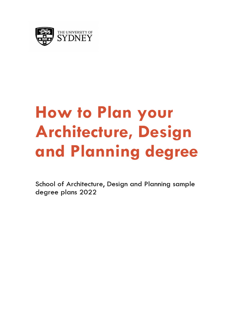 Sample Degree Plan Architecture | PDF