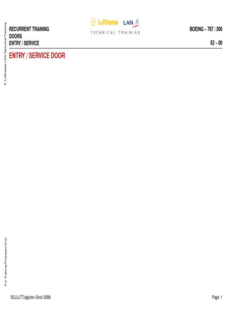 767-300 ATA 52 Doors | PDF | Door | Manufactured Goods