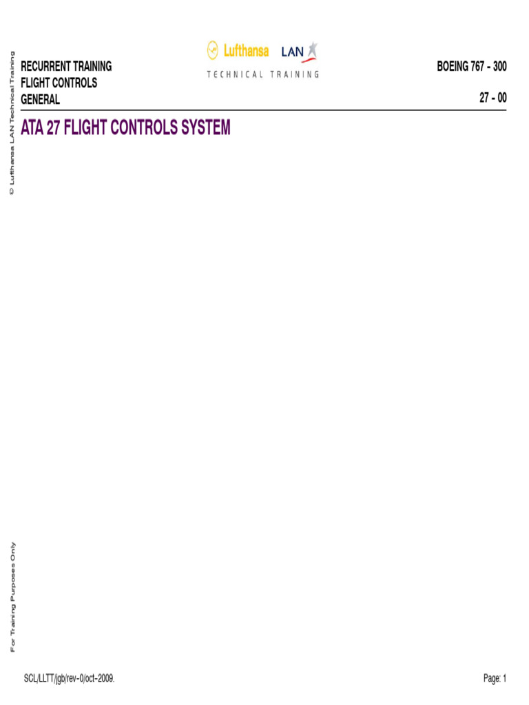 767 - 27 Flight Controls | PDF | Flight Control Surfaces | Aircraft ...