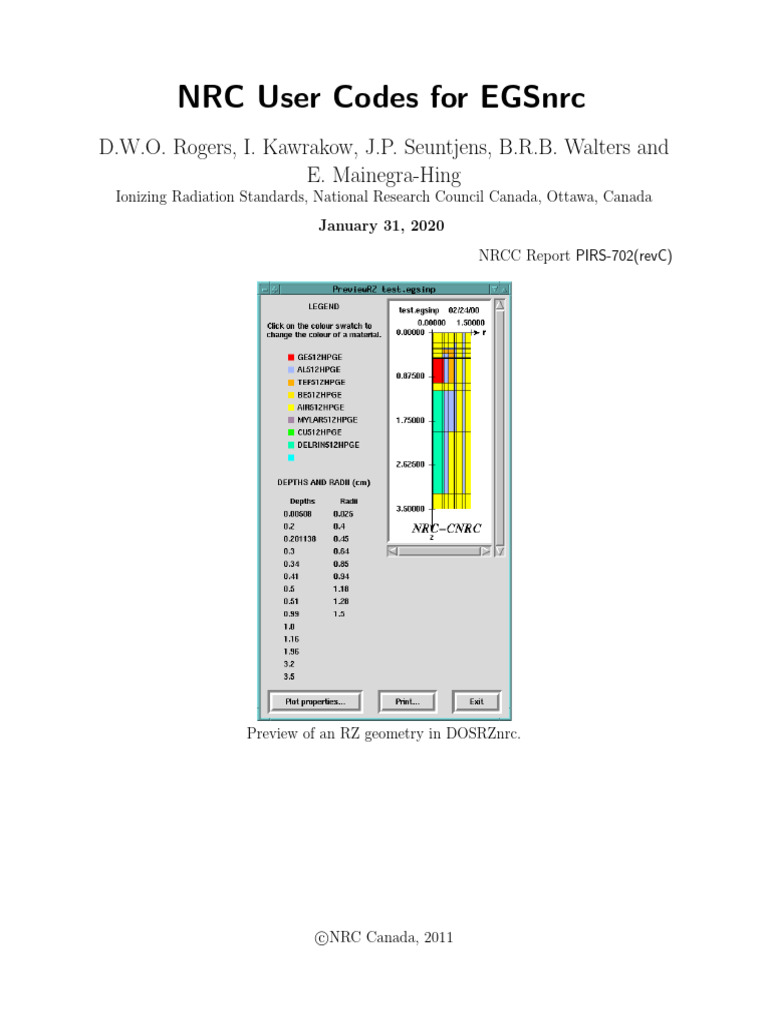 Pirs702 Egsnrc Codes Pdf Parameter Computer Programming Variable Computer Science