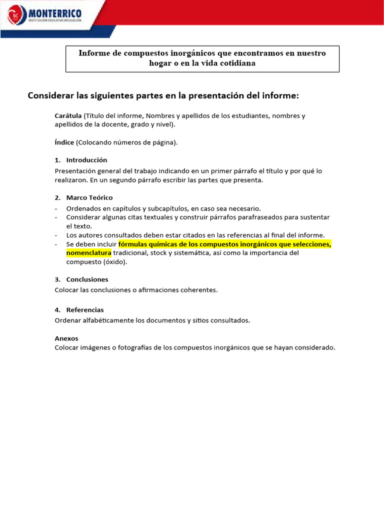 anexo 2_EDA 9_FORMATO DE INFORME_ 3 SEC | PDF