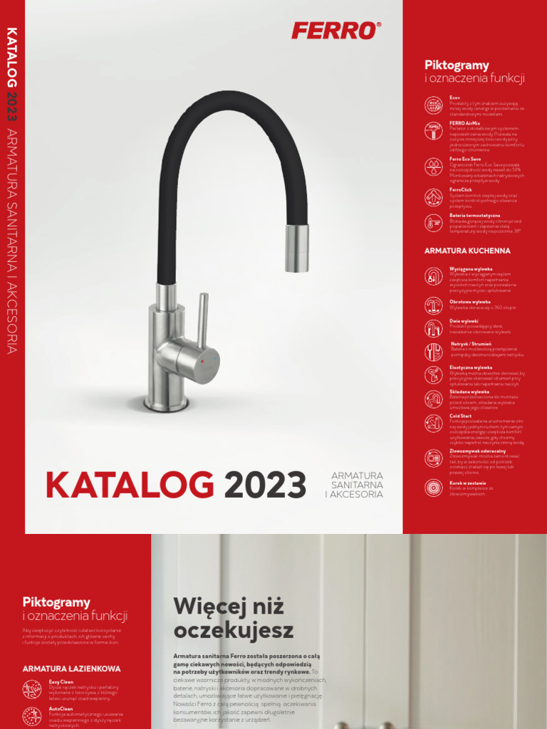 Ferro Katalog Armatura Sanitarna I Akcesoria 2023 PL | PDF