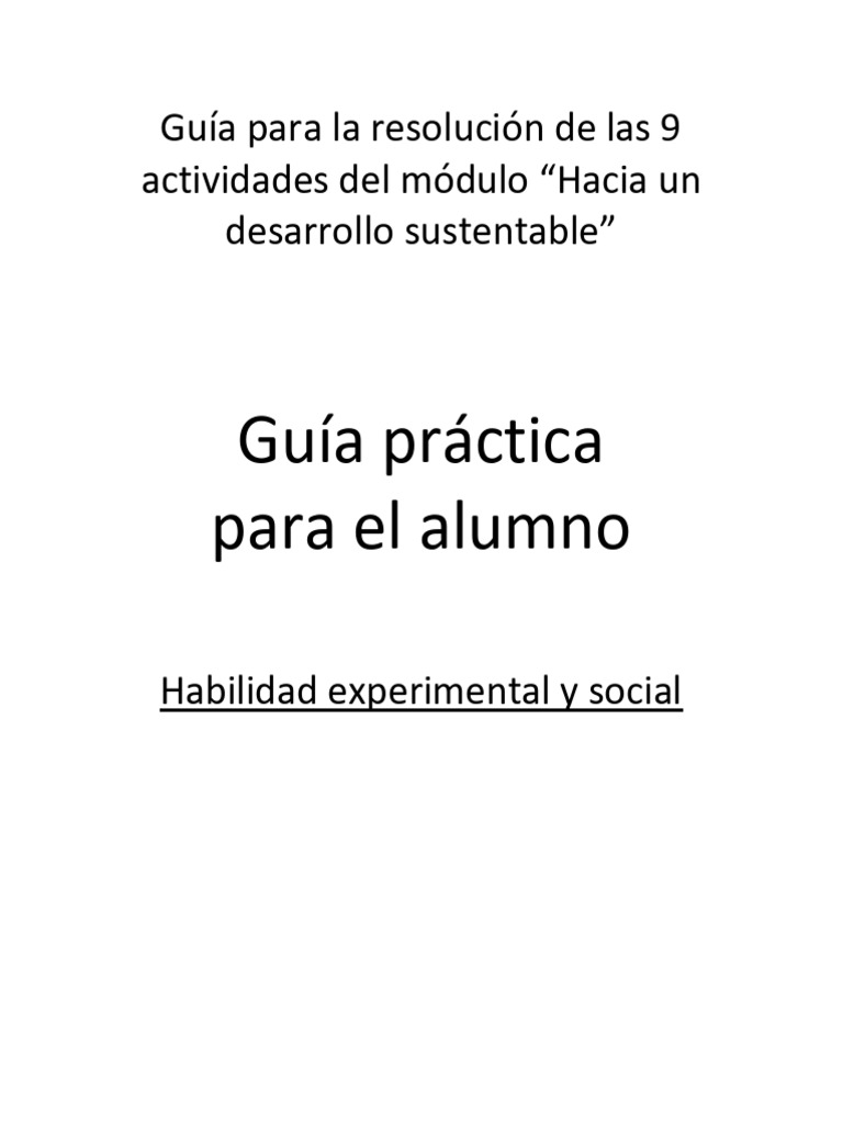 Guia 16 Hacia Un Desarrollo Sustentable | PDF | Agua | Oxígeno