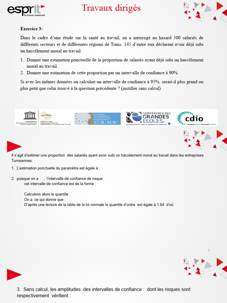 Exercice Estim 3 Corrigé | PDF