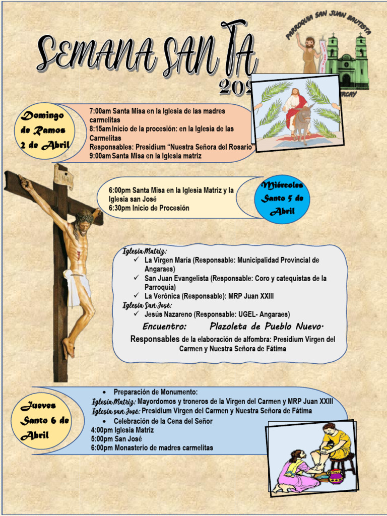 Celebraciones de Semana Santa 2023 | PDF | Pascua de Resurrección ...