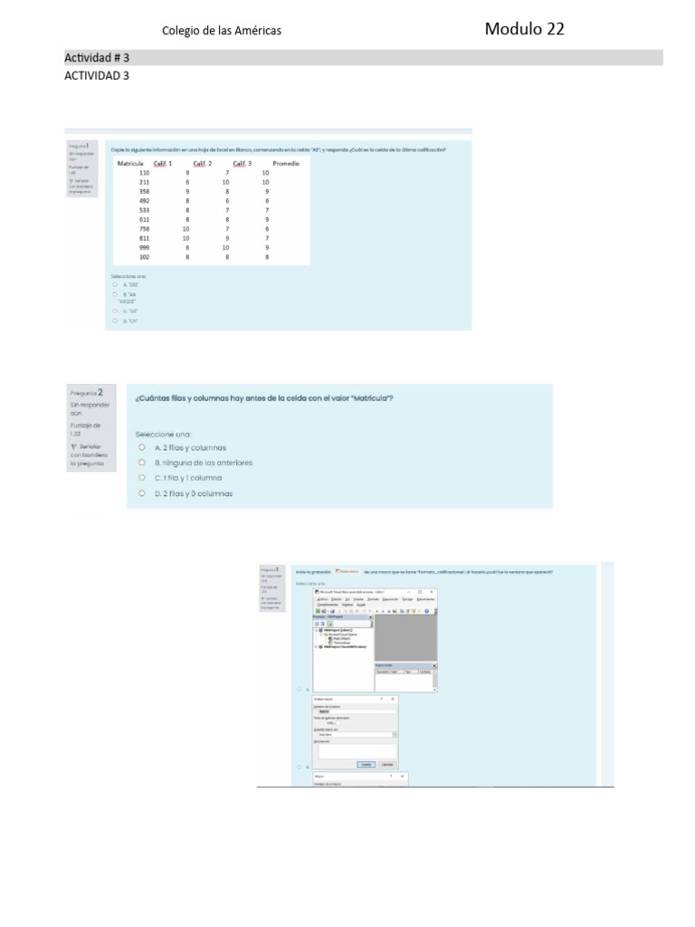 Modulo 22 Actividad 3 | PDF
