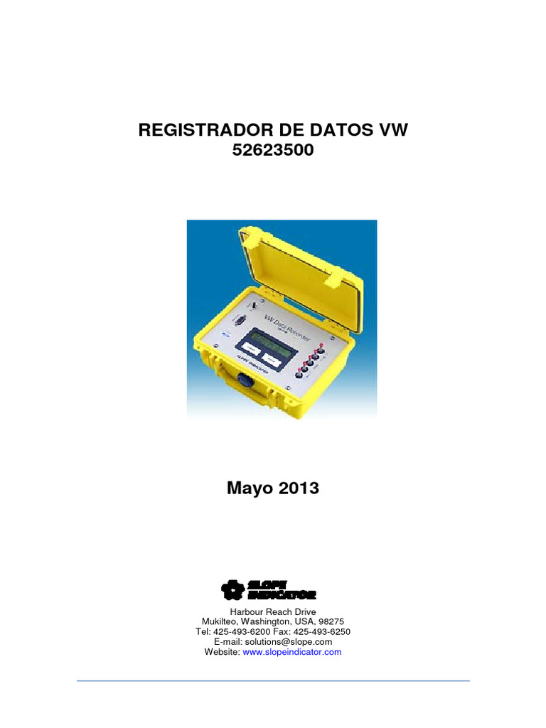 Manual Data Recorder - SINCO | PDF