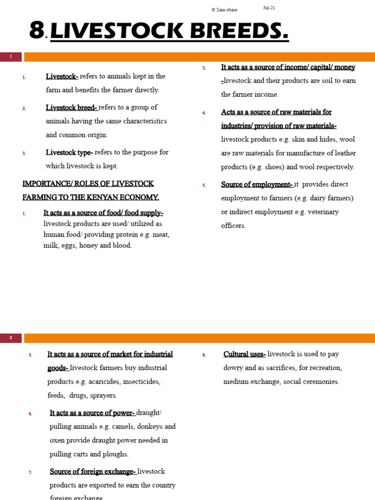 Livestock Breeds | PDF | Cattle | Chicken