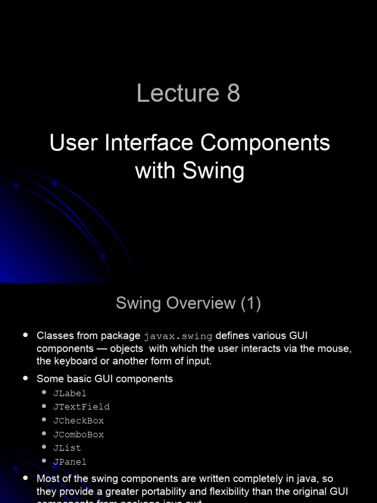 Lecture 8 | PDF | Human–Computer Interaction | Programming Paradigms Lecture 8 | PDF | Human–Computer Interaction | Programming Paradigms