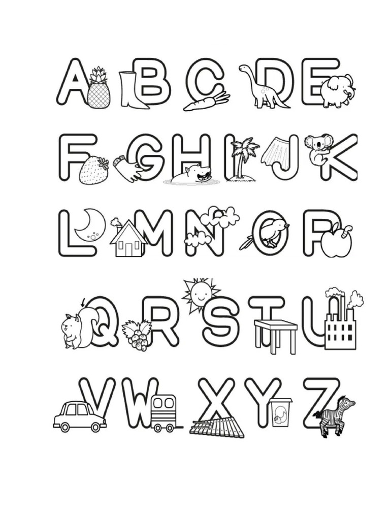 Abécédaire Coloriage | PDF