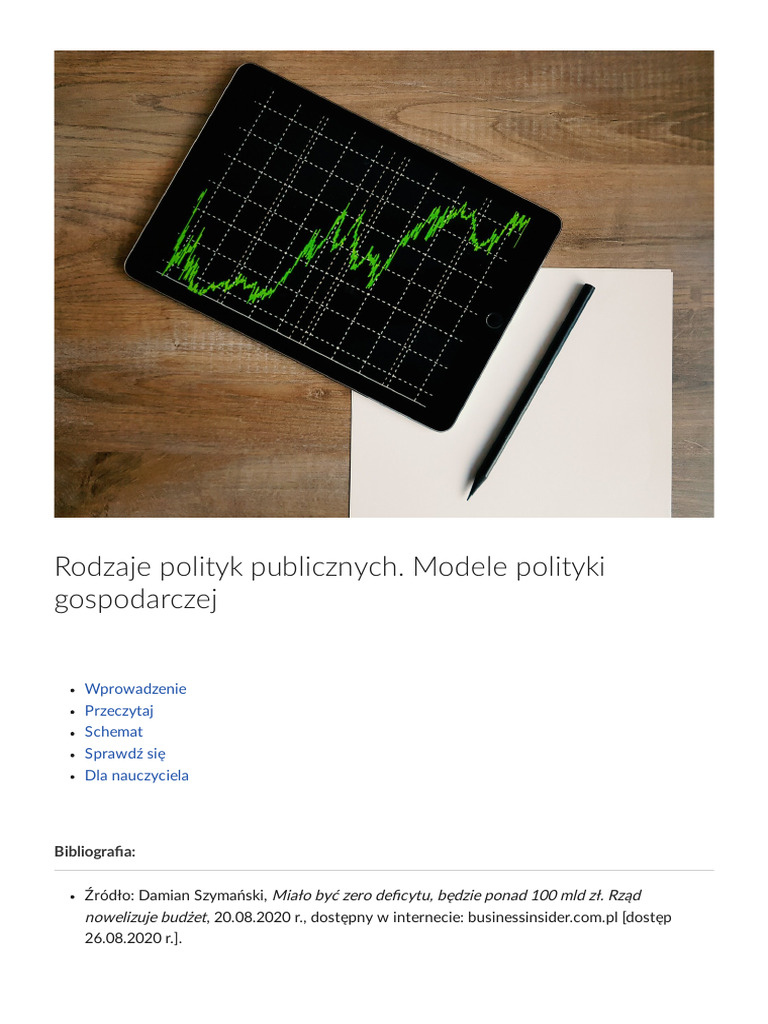 Rodzaje_polityk_publicznych_Modele_polityki_gospodarczej | PDF