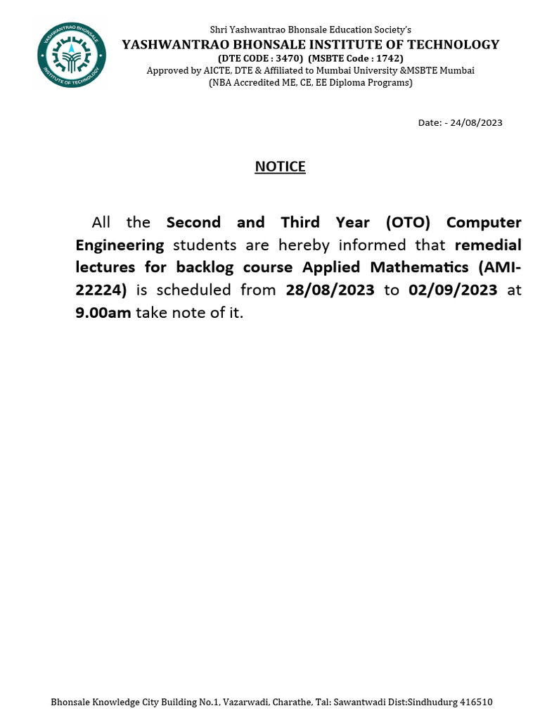 Remedial Maths | PDF