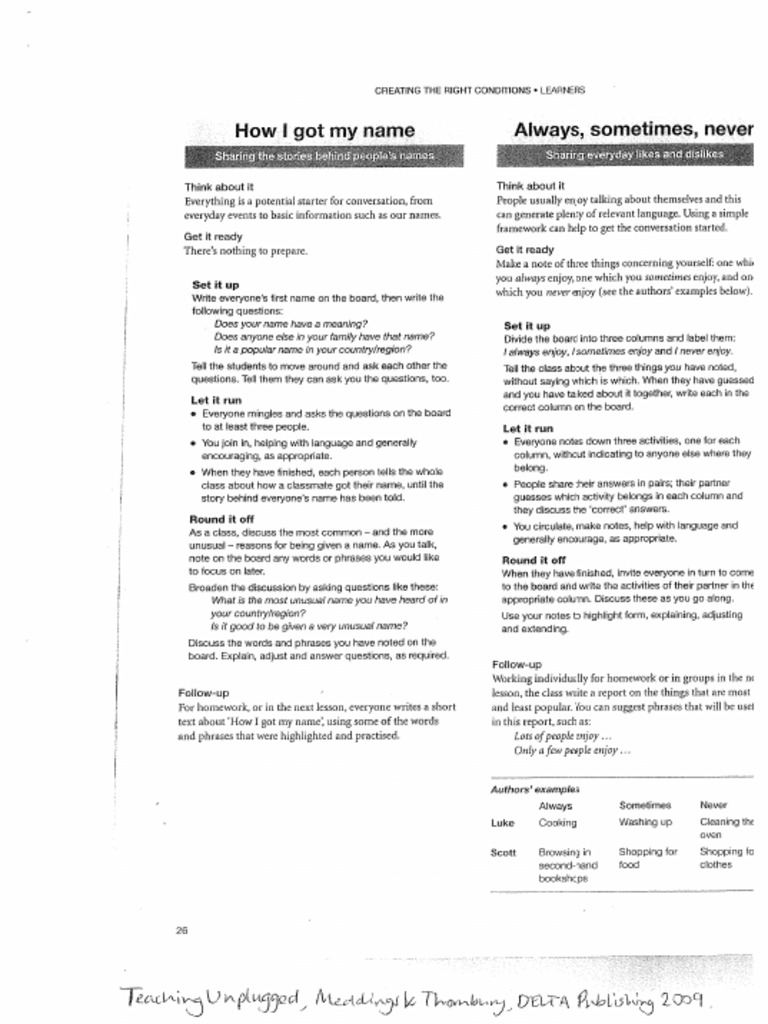 Teaching unplugged | PDF