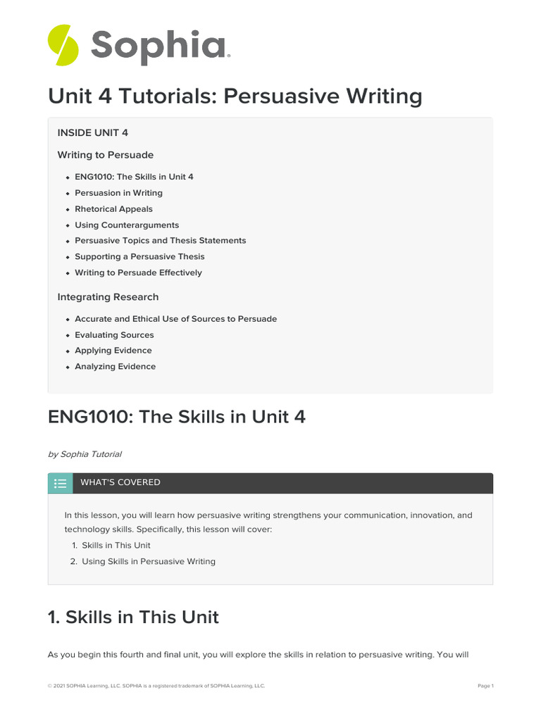 Rhetorical Appeals in Persuasive Writing | PDF | Tobacco Smoking ...