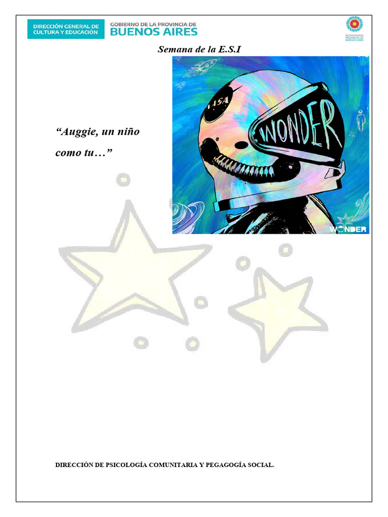 Secuencia Didactica Pelicula WONDER - Extraordinario | PDF