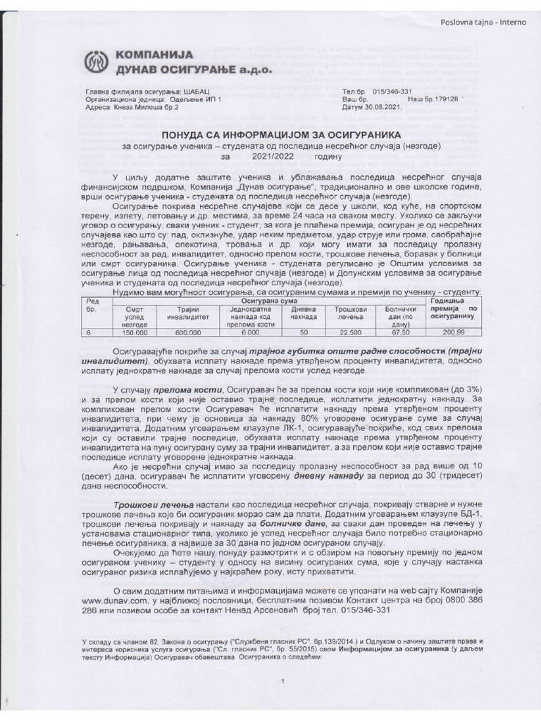 ponuda_osiguranje_ucenika | PDF