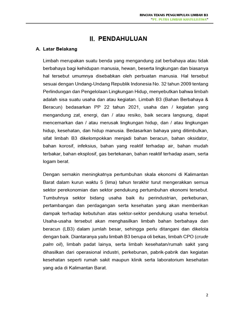 Isi Rintek LB3 PT Putra Limbah Khatulistiwa-4 | PDF