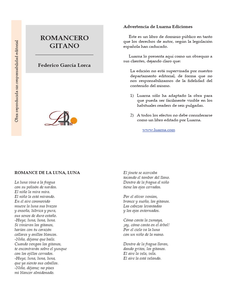FGL Romancero Gitano-2 | PDF