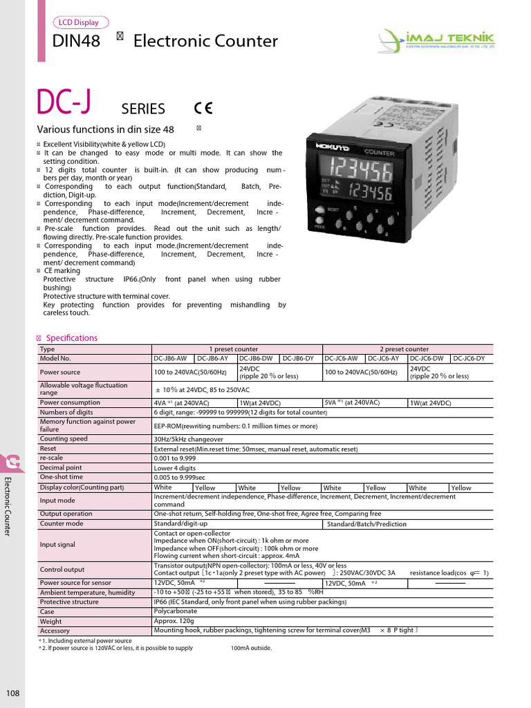 Hocuyo Counter DC-J Instructivo | PDF | Relay | Transistor