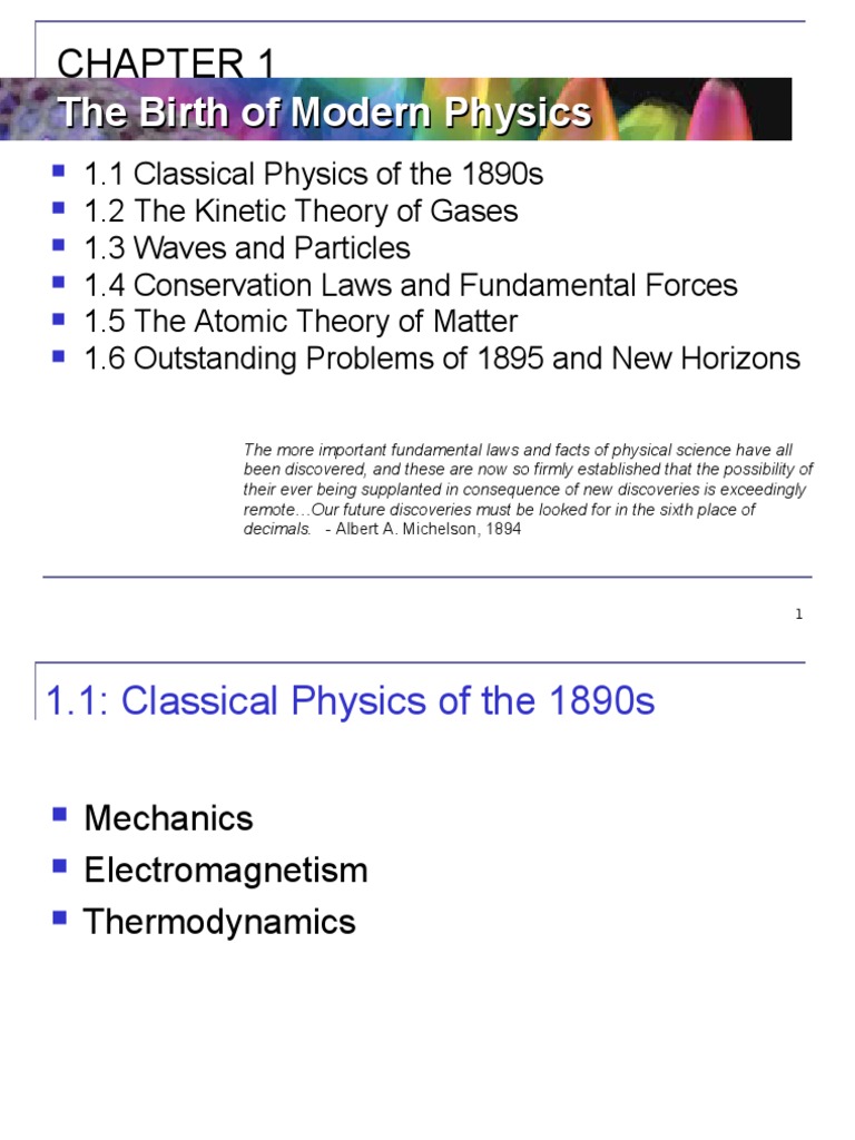 The Foundations of Modern Physics: Classical Mechanics ...