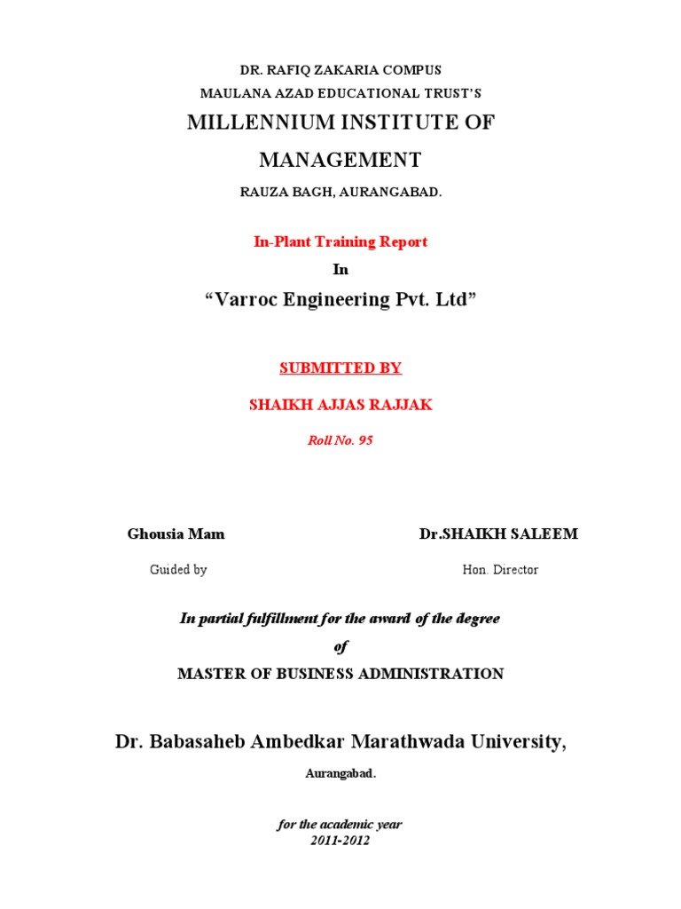 Inplant Training Report | Forging | Engines