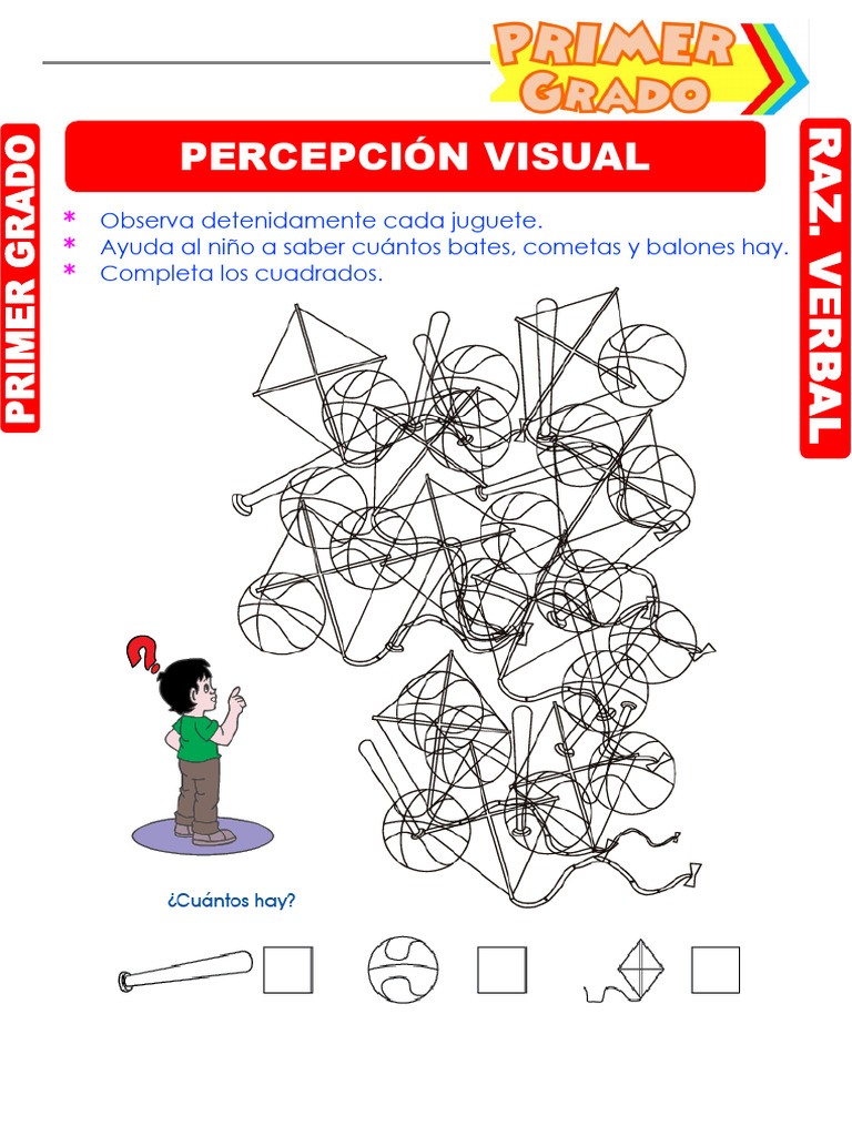Percepción Visual para Primer Grado de Primaria | PDF