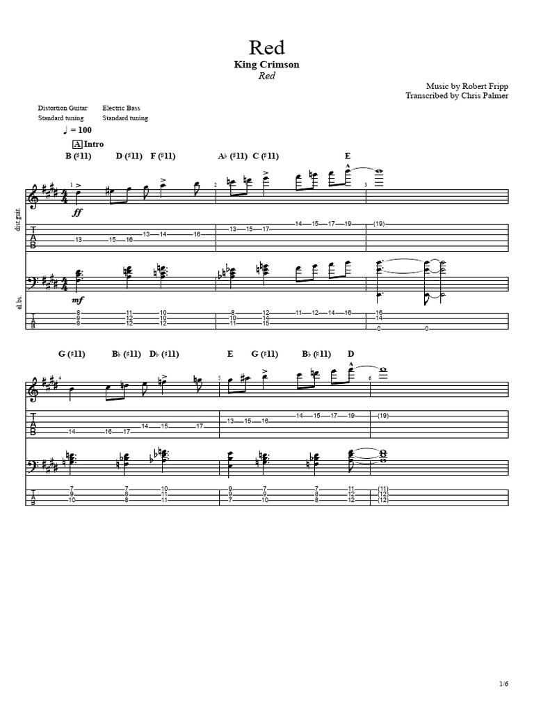 King Crimson - Red | PDF