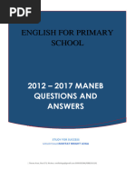 2010 To 2024 English Maneb Past Papers For Pslce Section D Only With ...