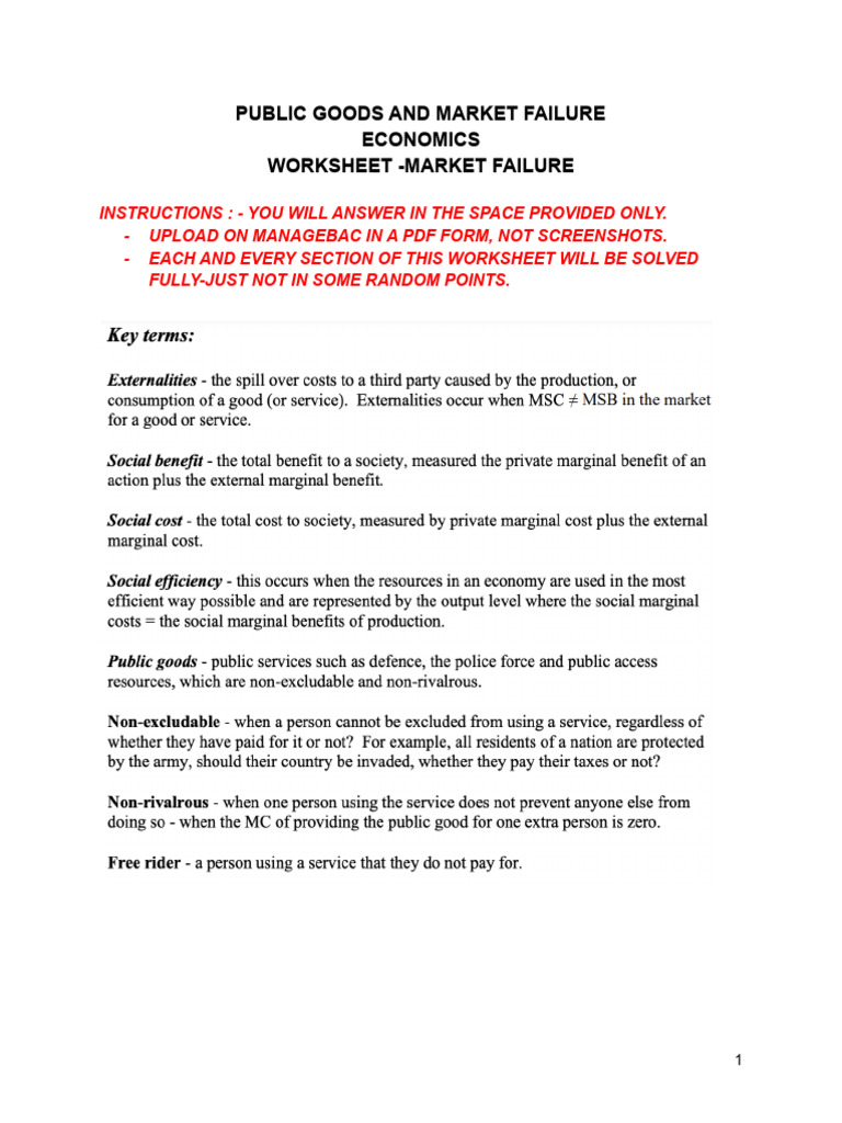 Public Goods and Market Failure Analysis | PDF | Goods | Economic Surplus