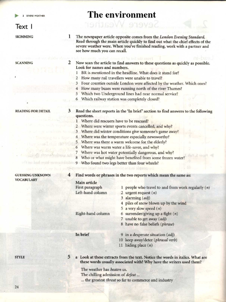 U4SV - 1. The Environment | PDF | Natural Environment | Earth