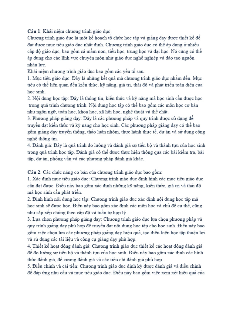 PTCT - Thanh Quí | PDF