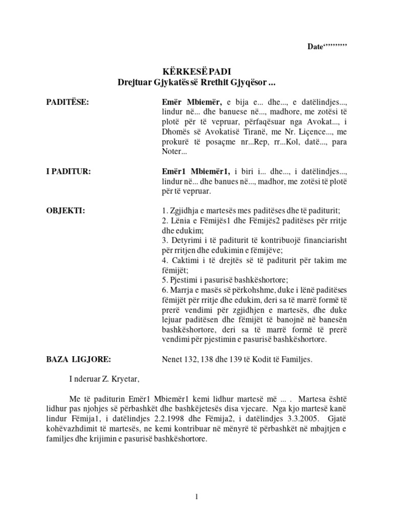 Padi-zgjidhje-martese-1-pa-marr-prof | PDF