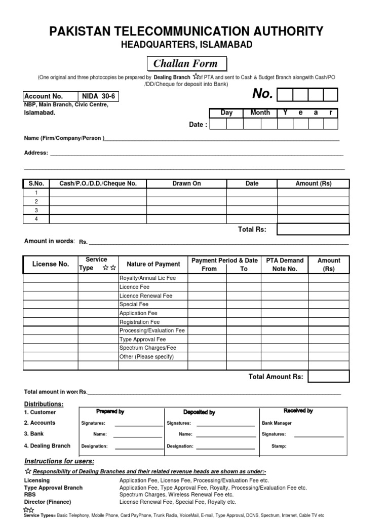 Bank Challan | PDF | Fee | Banks
