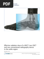 CT Protocol for Ankle and Foot Imaging | PDF | Ct Scan | Medical Physics