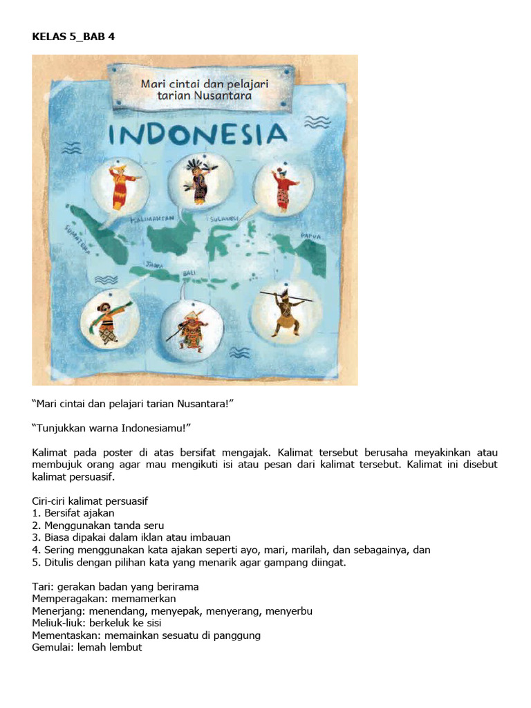 KELAS 4 - MATERI B. INDO BAB 4 KALIMAT PERSUASIF DAN WAWANCARA (Senin, 23 Okt 2023) | PDF