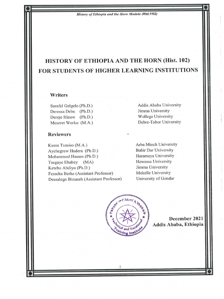 History Module Nov 2022 | PDF