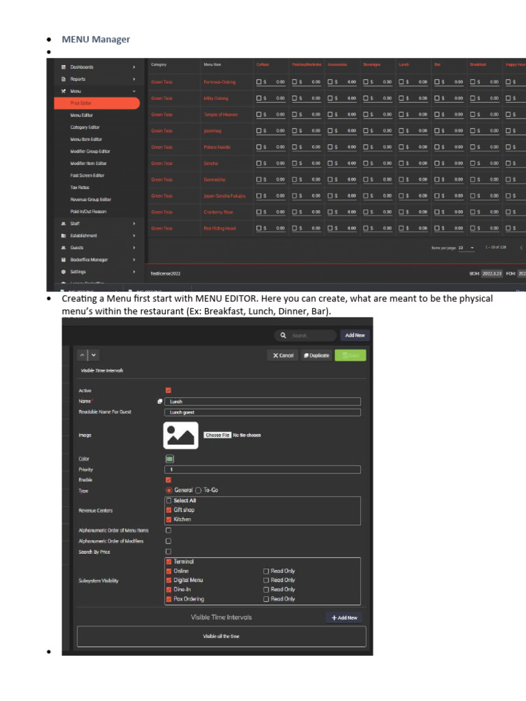Menu Programming | Download Free PDF | Menu | Taxes