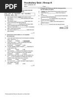 Focus 3 Unit 3 Test Worksheet 3 | PDF | English As A Second Or Foreign ...