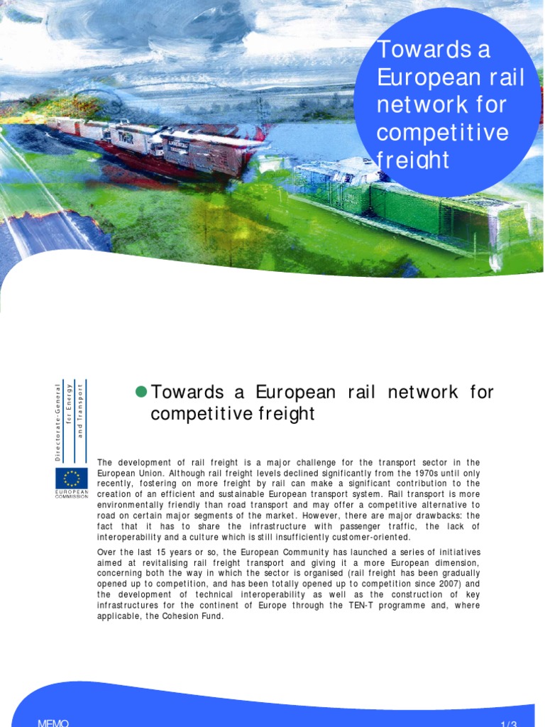 European Rail Network for Freight Efficiency | PDF | Rail Transport ...