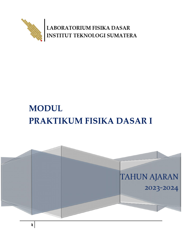 Modul Praktikum Fisika Dasar I Ta. 2023-2024-1 | PDF