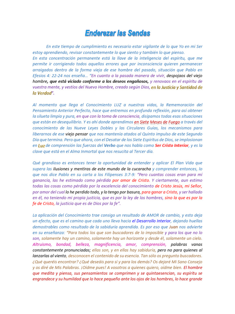 Enderezar Las Sendas-1 | PDF