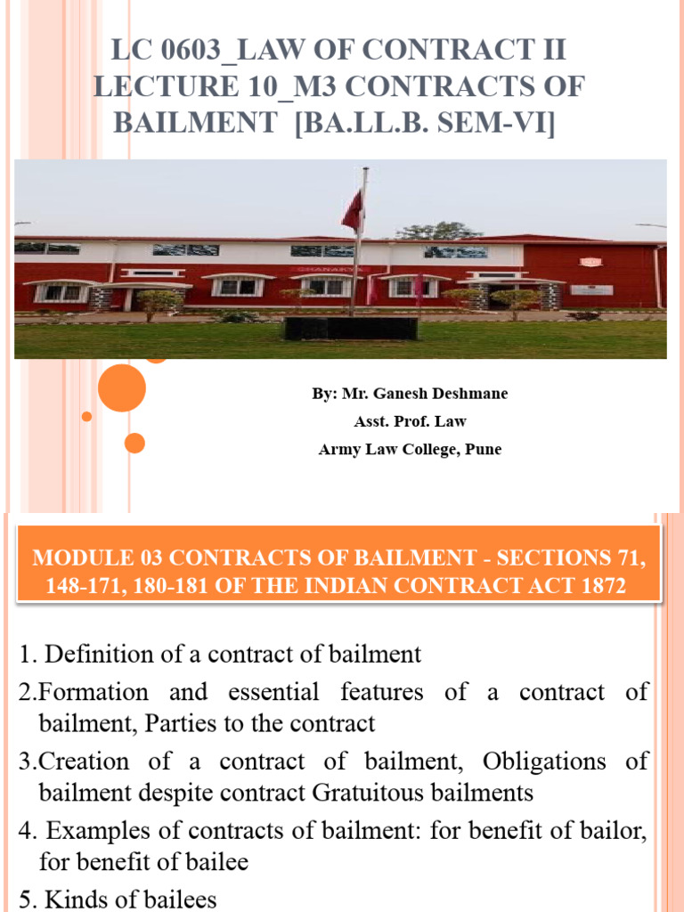 Module 3 Law Of Contract Ii Pdf Legal Remedy Consideration
