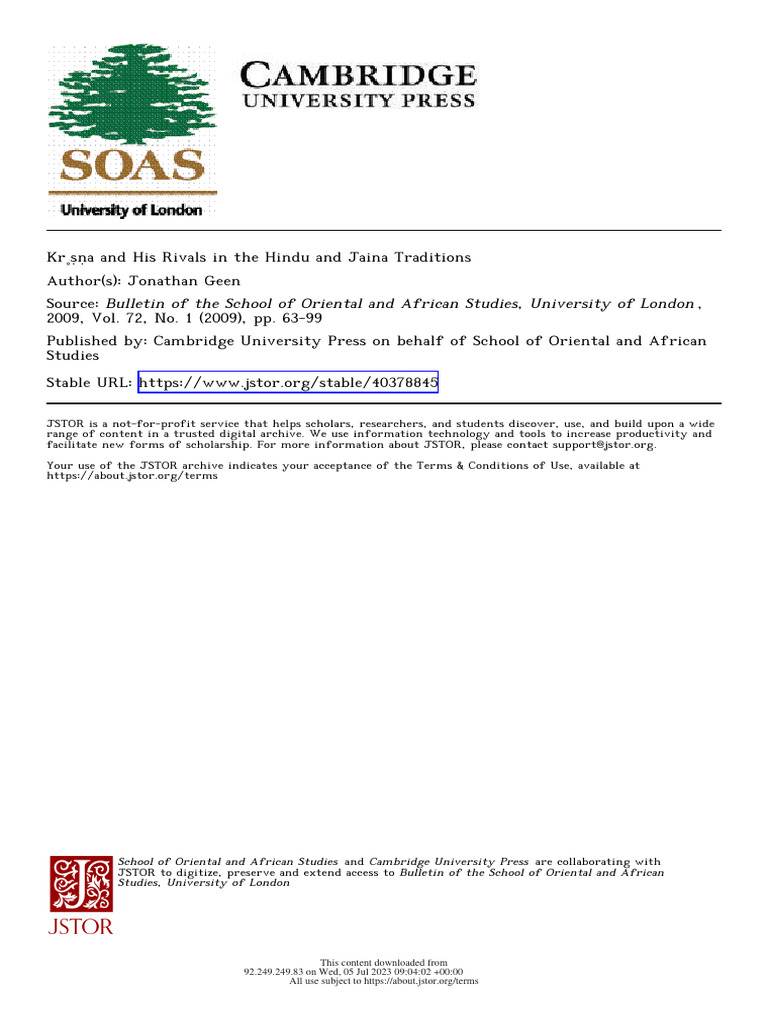 Krsna and Jarasandha: A Comparative Study | PDF | Mahabharata | Krishna