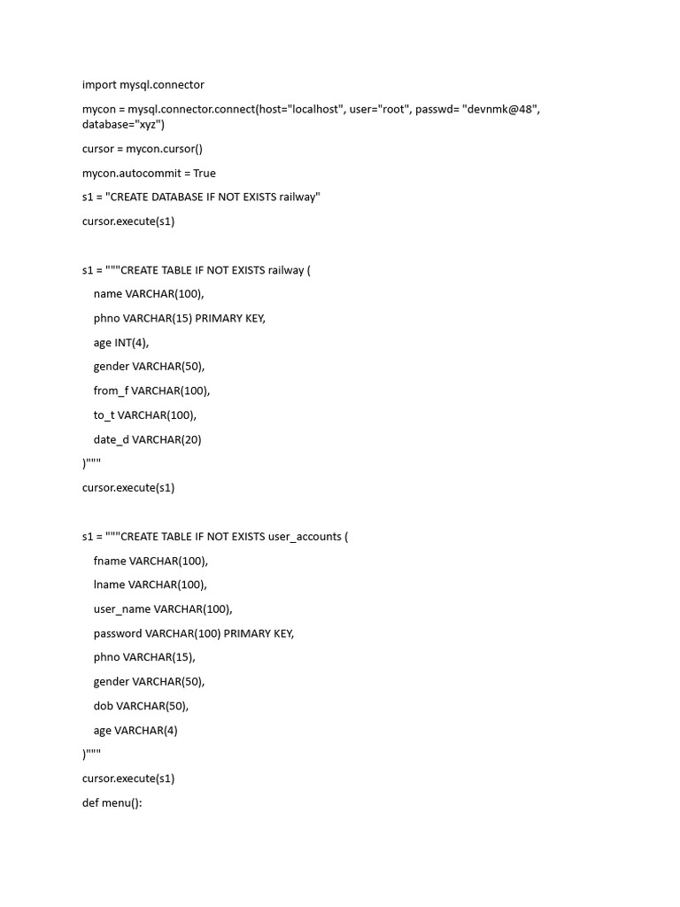 Railway Reservation System | PDF | User (Computing) | Software Engineering