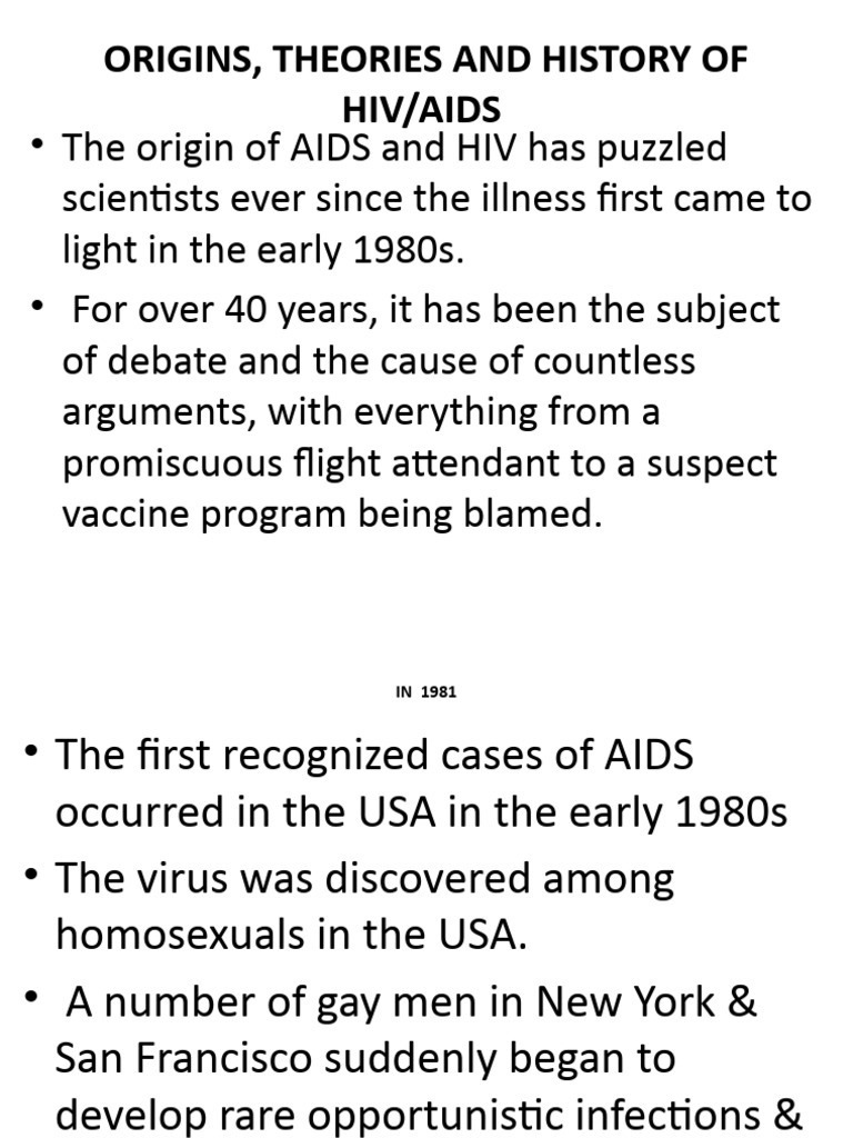 Origins and Theories of HIV | PDF | Hiv/Aids | Public Health